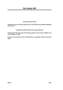 Fire Safety Bill - first draft - Fire Door Experts